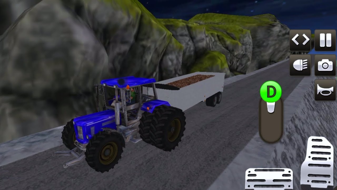 Tractor transport game new Heavy tractor trolley cargo farming ...