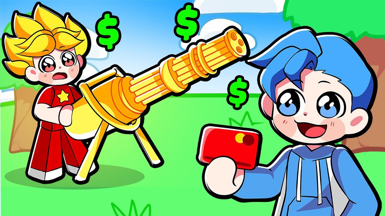 Huy Noob Sở Hữu Vũ Khí Siêu Mạnh Trong Roblox - YouTube