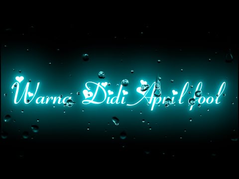 April fool || April fool status video black screen || April fool whatsapp status video