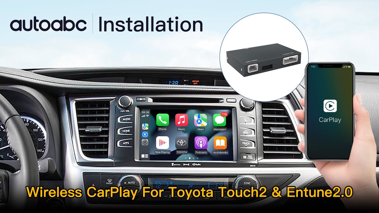 Autoabc Installation Wireless Carplay Android Auto kits for Toyota ...