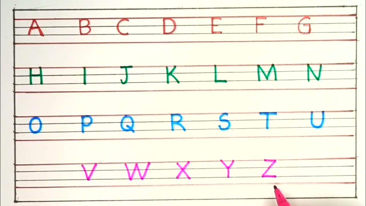 4 lines abcd | abcd writing in 4 lines | abcd 4 lines writing | a se ...