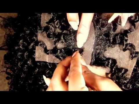 How to make a Lace closure | Cheap and Easy - YouTube