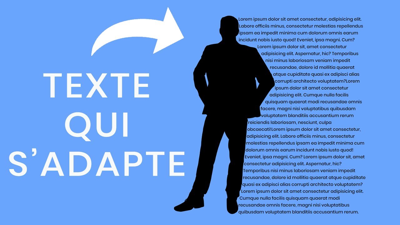 Faire facilement un texte qui s'adapte à une photo en HTML & CSS - YouTube