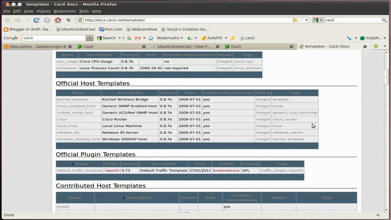 Cacti - The RRDTool-based graphing solution - YouTube