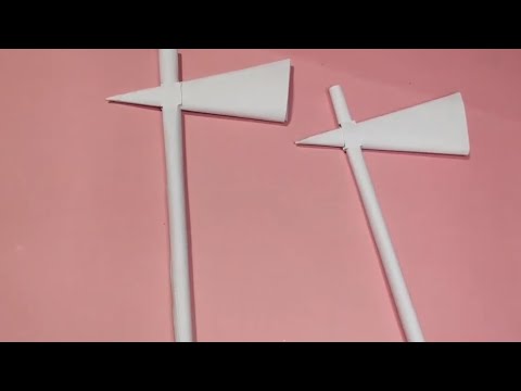How to make a paper ax #origami #diy - YouTube