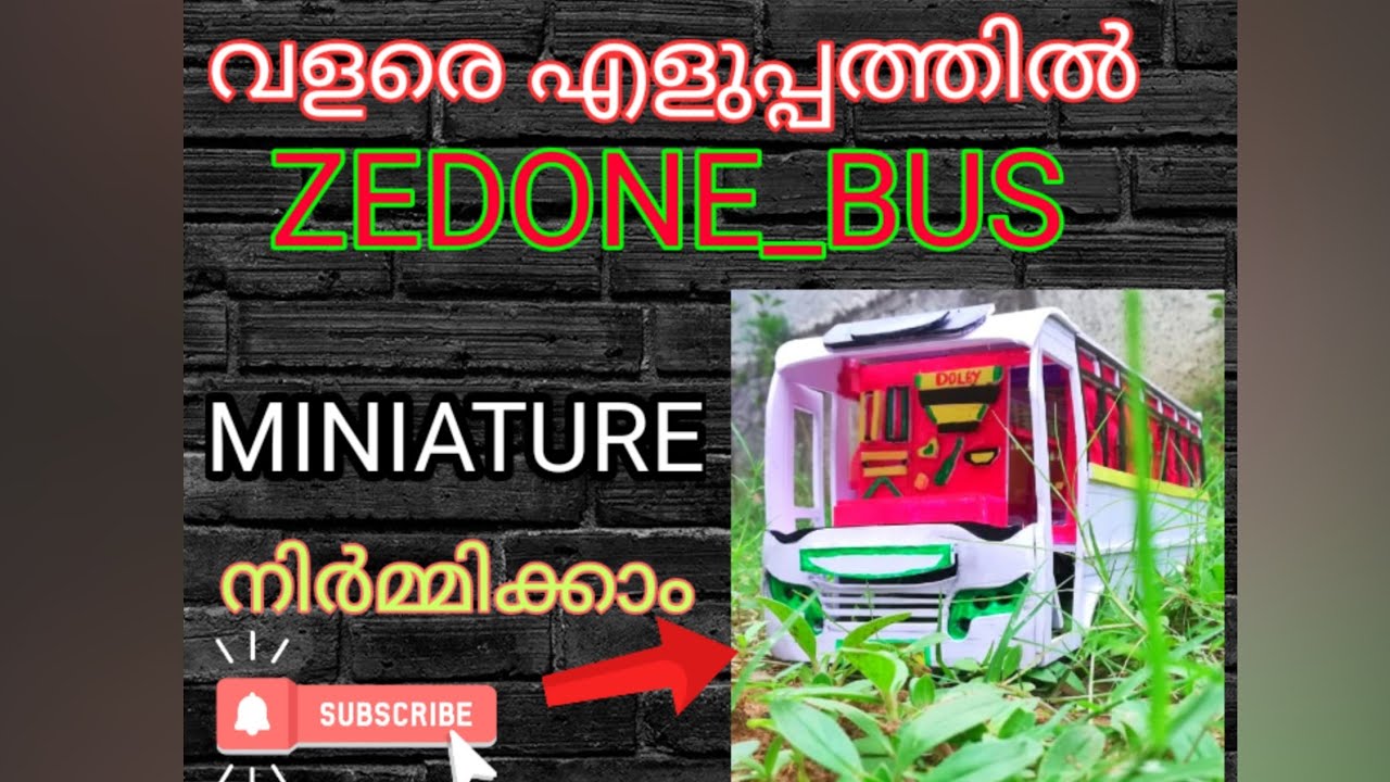 Zedone_model Bus Miniature Making /ജെല്ലിക്കെട്ട്_Najath holydays - YouTube