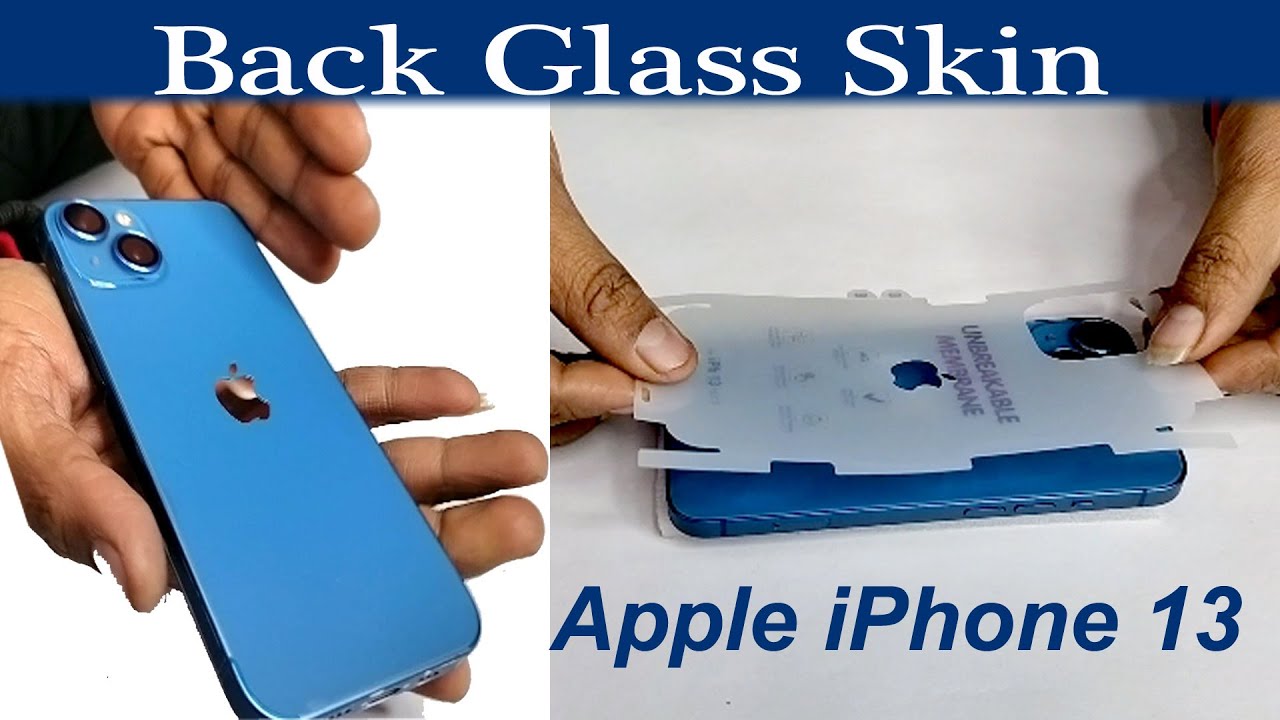 Apple iphone 13 Back Glass Skin I How to Apply - YouTube