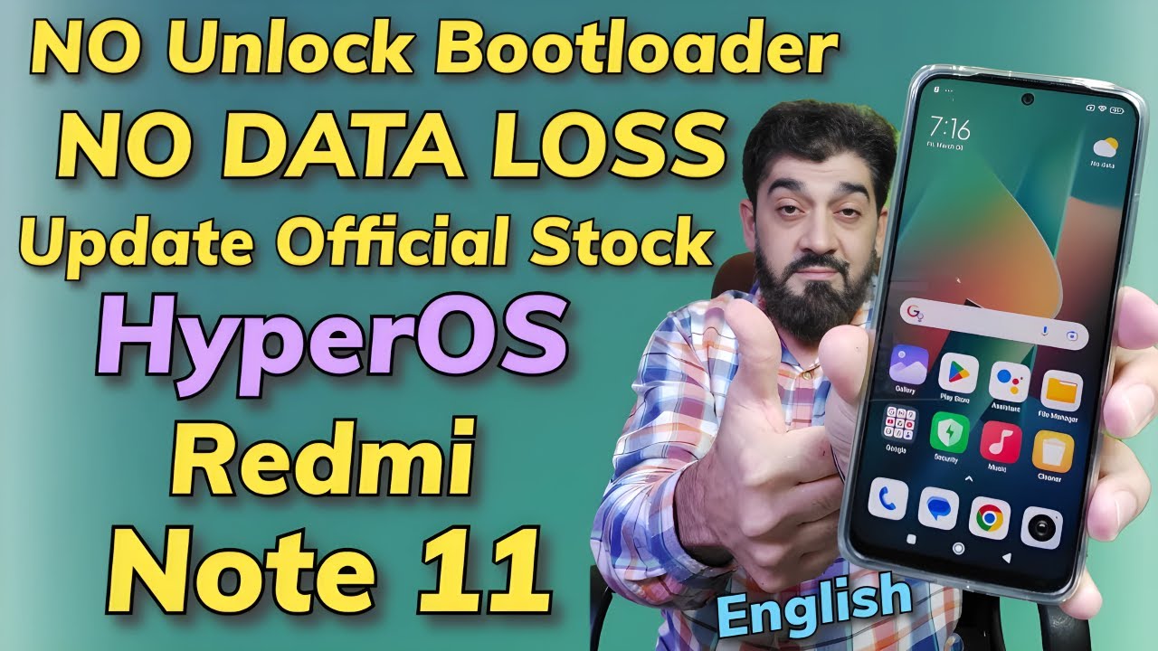 NO DATA LOSS NO Unlocking BOOTLOADER Update Redmi Note 11 To Stock HyperOS Official English ...