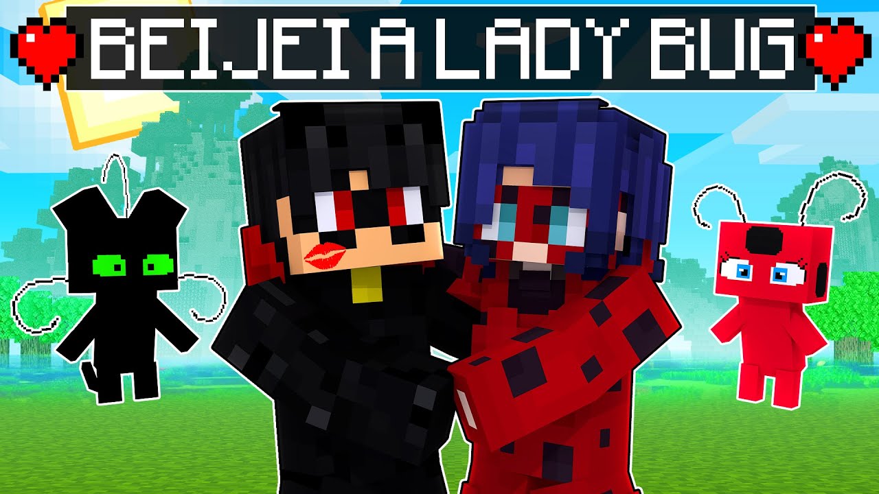 O CAT NOIR beijou a LADY BUG no Minecraft ‹‹ P3DRU ›› - YouTube
