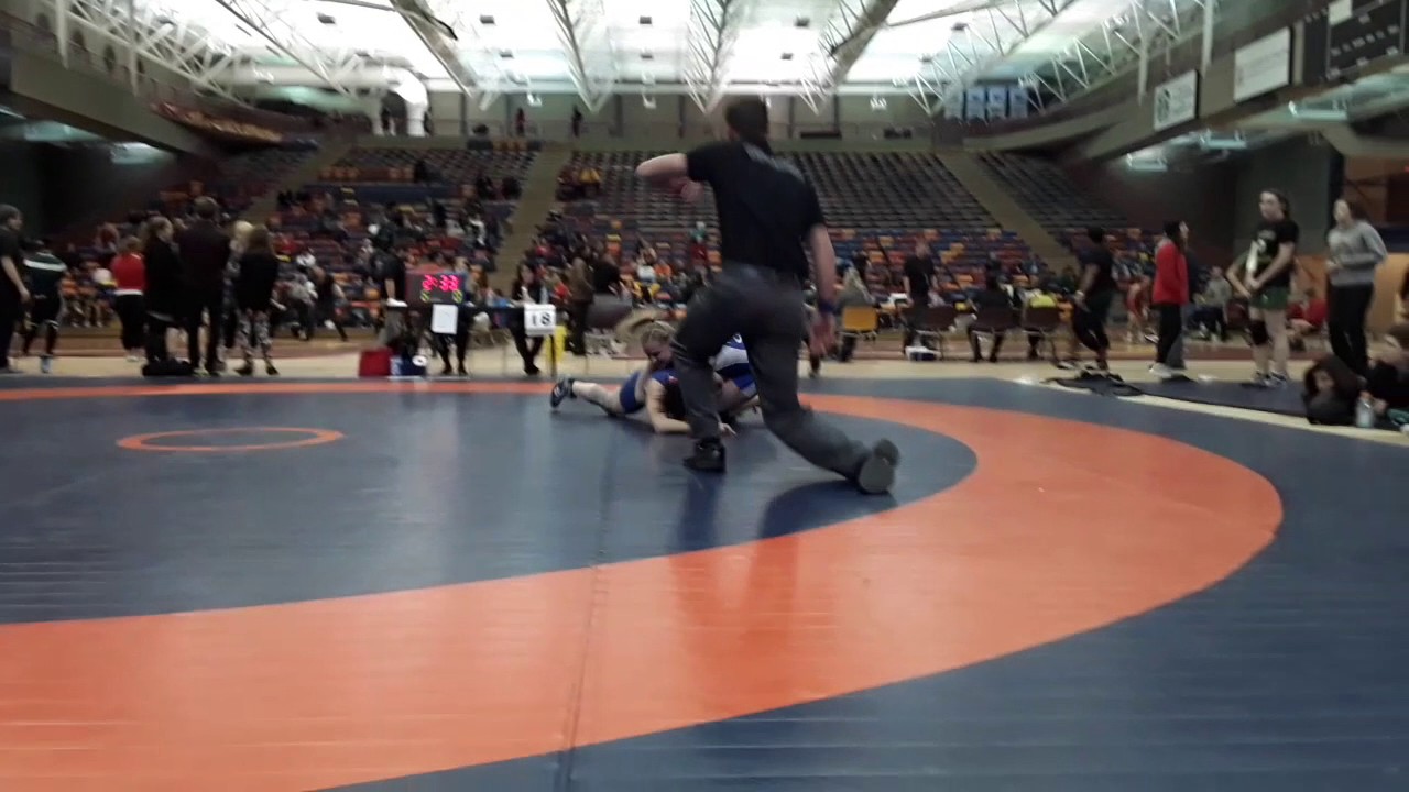 2016 Dino Invitational: 59 kg Hannah Franson vs. Cristina Corecencova ...