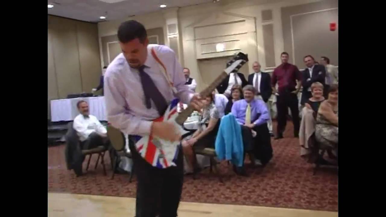 Ian Performing Arguably The Greatest Guitar Solo At Wedding - YouTube