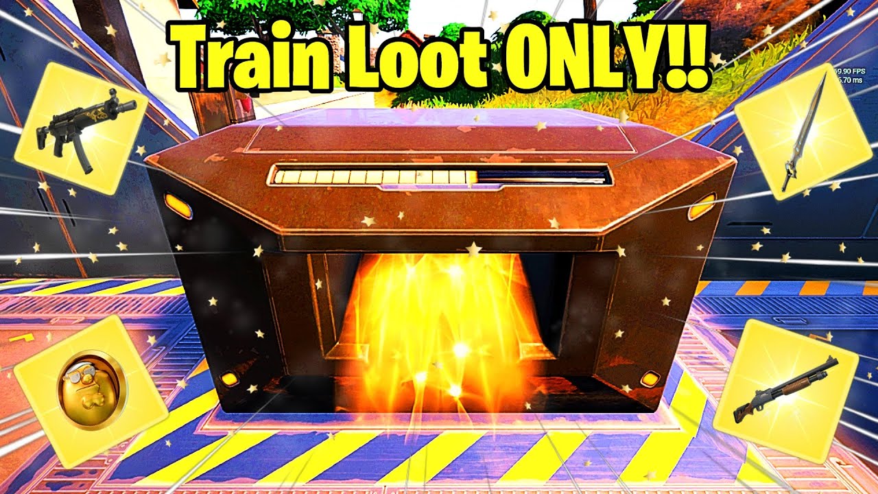 Fortnite Train Loot ONLY Challenge!! - YouTube