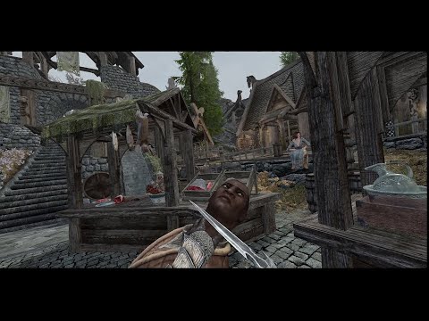 Killing Nazeem in a brutal way, Skyrim VR - YouTube