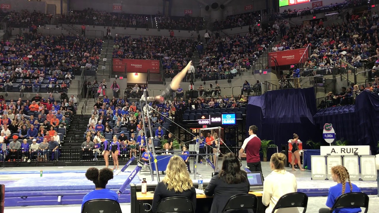 Alexandria Ruiz - Bars (9.850) - 2020 DU Gymnastics at Florida, Iowa ...