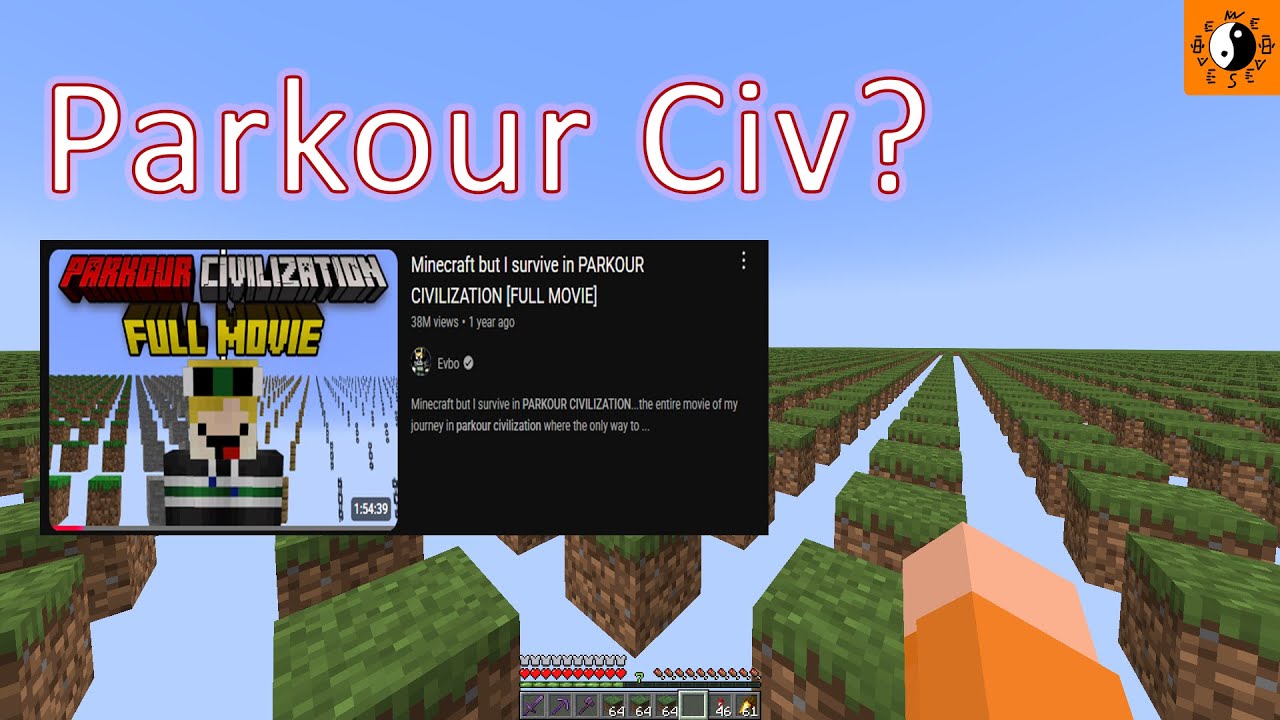 Building Parkour Civilization in Survival - YouTube