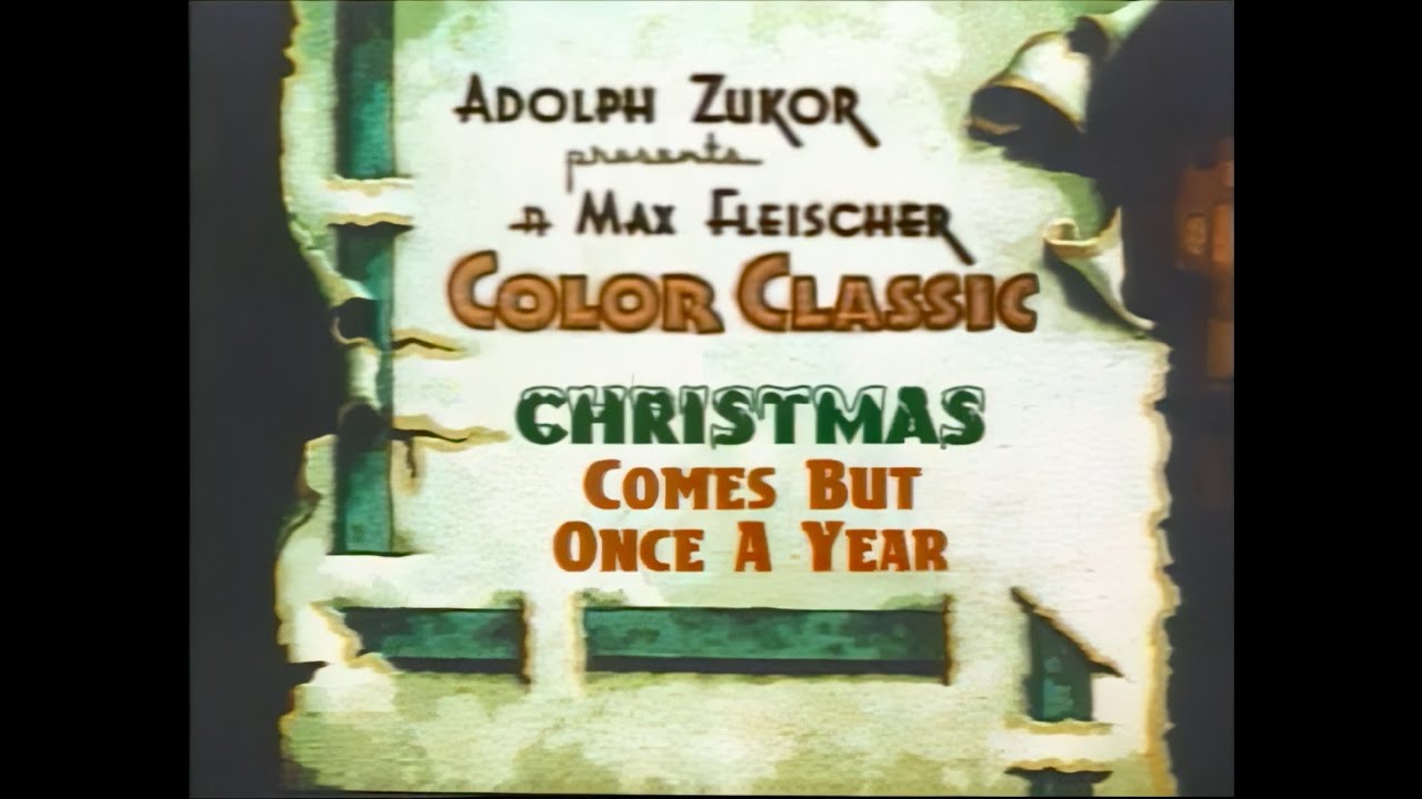 Christmas Comes But Once a Year (1936) Remastered HD I Max Fleischer's ...