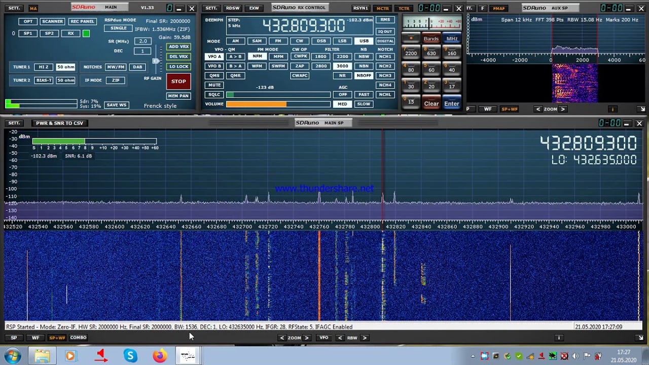 Listening ham qso on amateur satellite Oscar QO-100 - YouTube