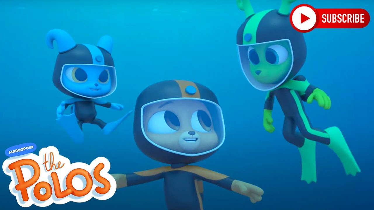 Diving in the ocean | The Polos | Adventure Learning | Learn At Home ...