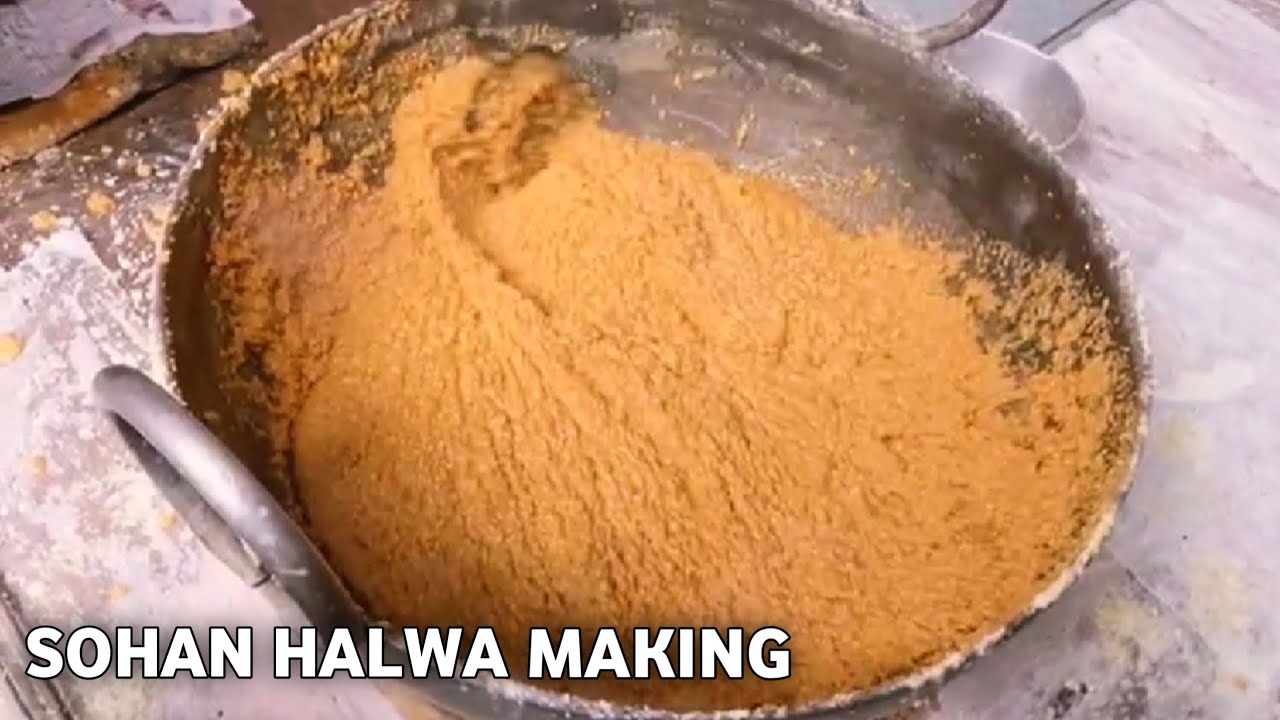 Sohan Halwa Recipe | Sohan Halwa Making Video | Indian Street Food ...