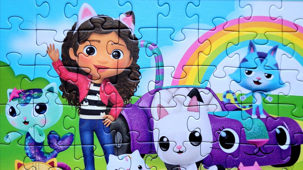Gabby's Dollhouse | 48 Puzzles | Koci Domek Gabi | Hanna&Dad - YouTube