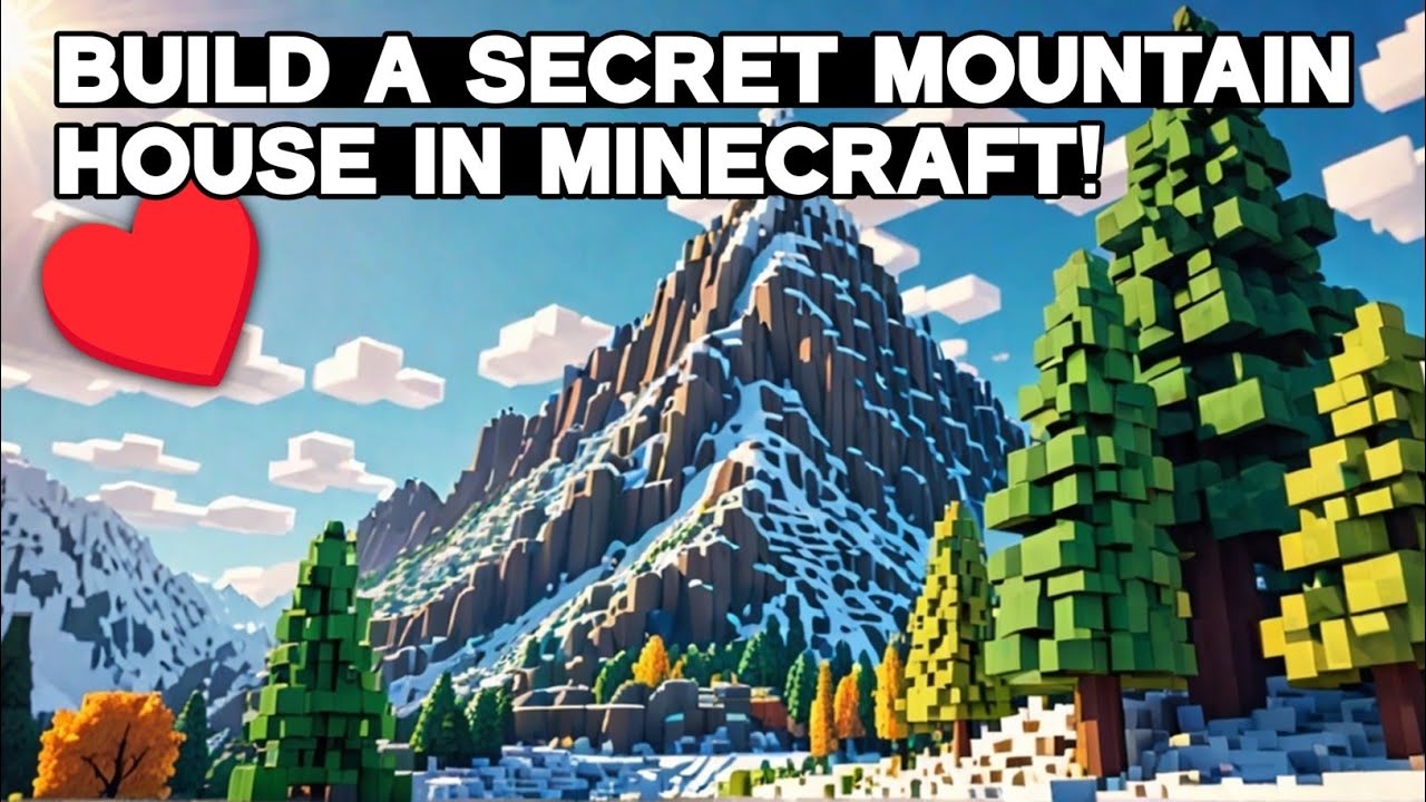 BUILD a Secret MOUNTAIN HOUSE in Minecraft! - YouTube