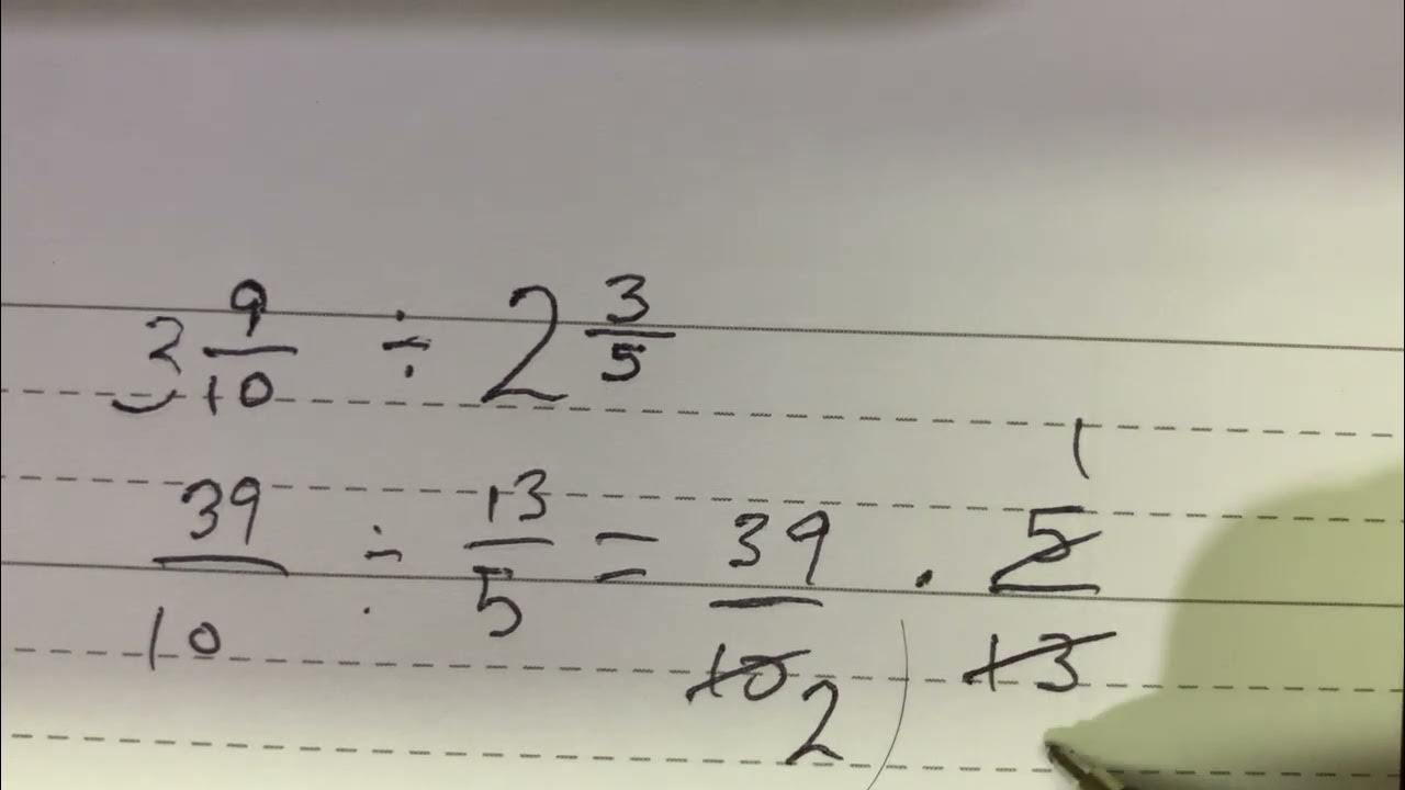 dividing mixed numbers - YouTube