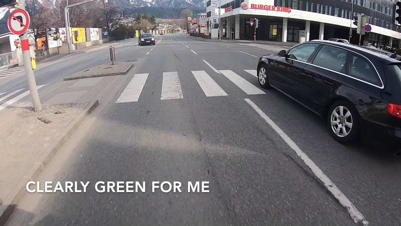 Close call. No respect from car driver - YouTube