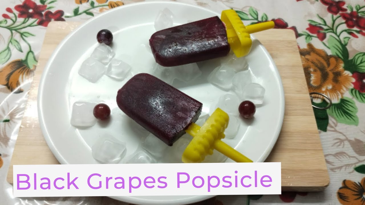Black Grapes 🍇 Popsicle Recipe / Summer Treat - YouTube