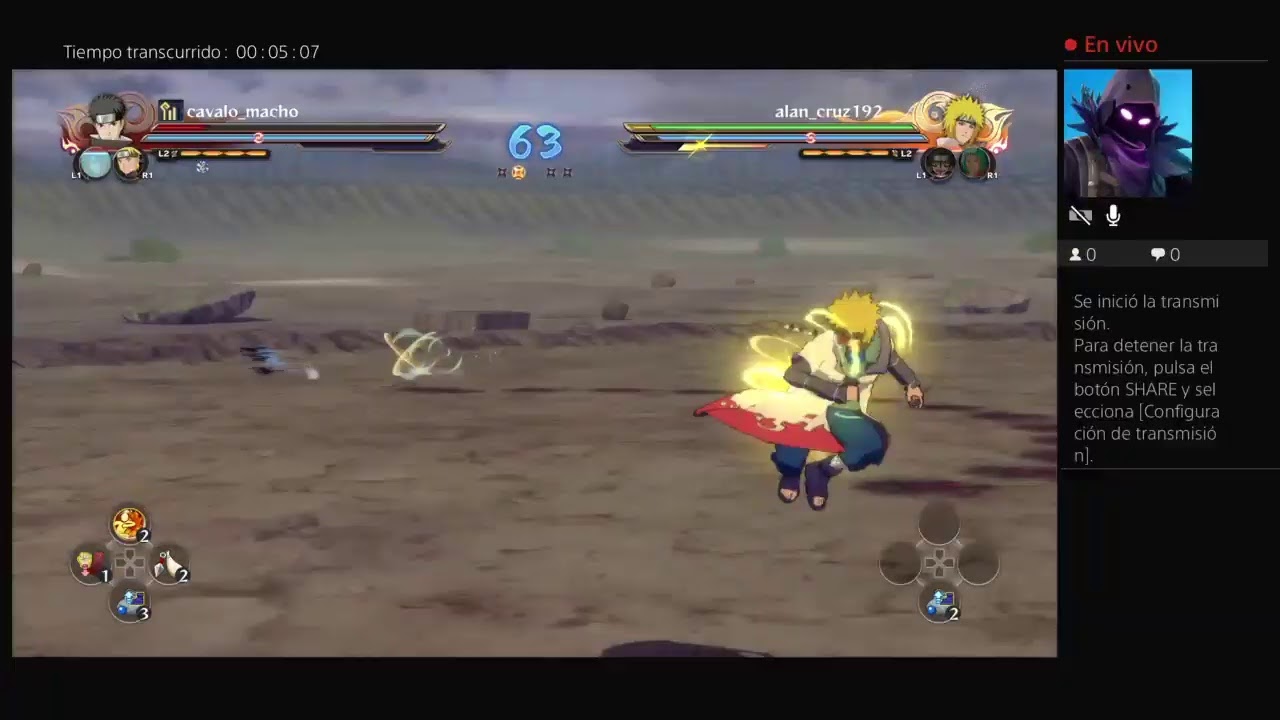 #204 alan_cruz192 vs cavalo_macho | Naruto shippuden ultimate ninja ...