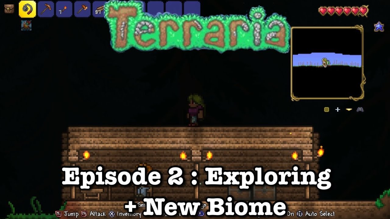 Terraria GamePlay || Episode 2 : Exploring + New Biome || Autistic ...
