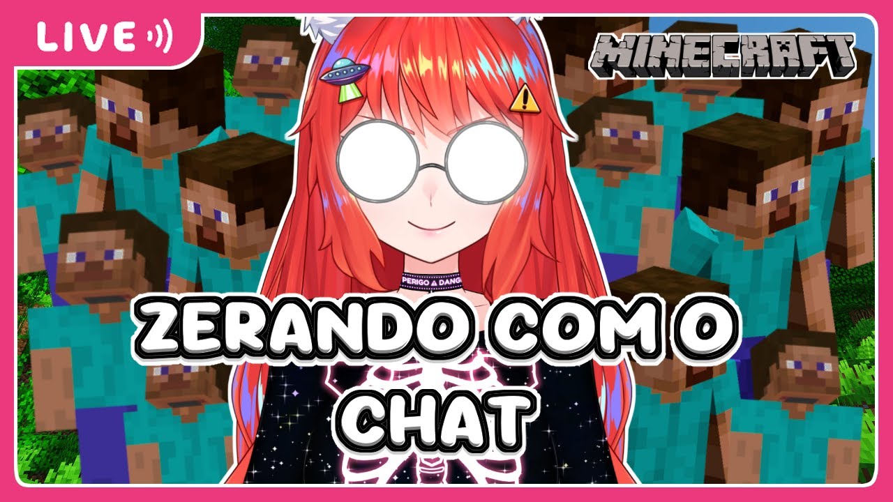 Aniversário de 4 anos de live!! Zerando Minecraft com o Chat!! - YouTube