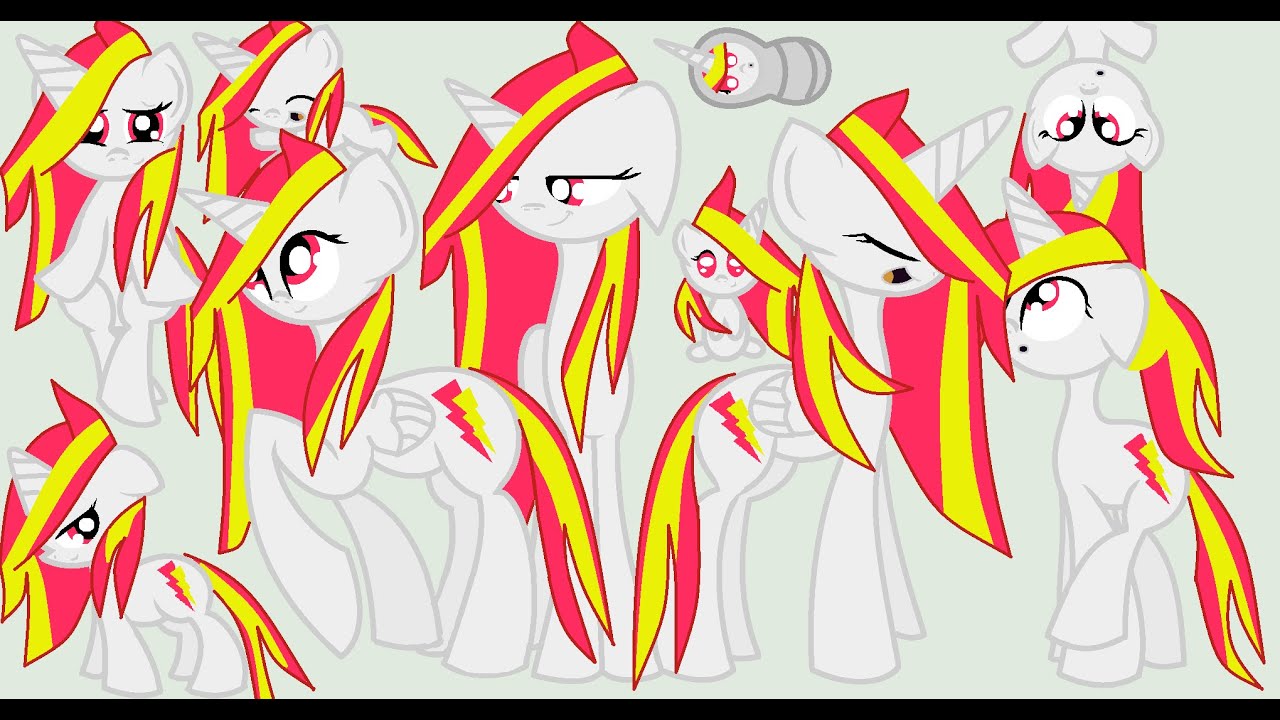 MLP Lightning Flash Age Progression!! (SpeedPaint) - YouTube