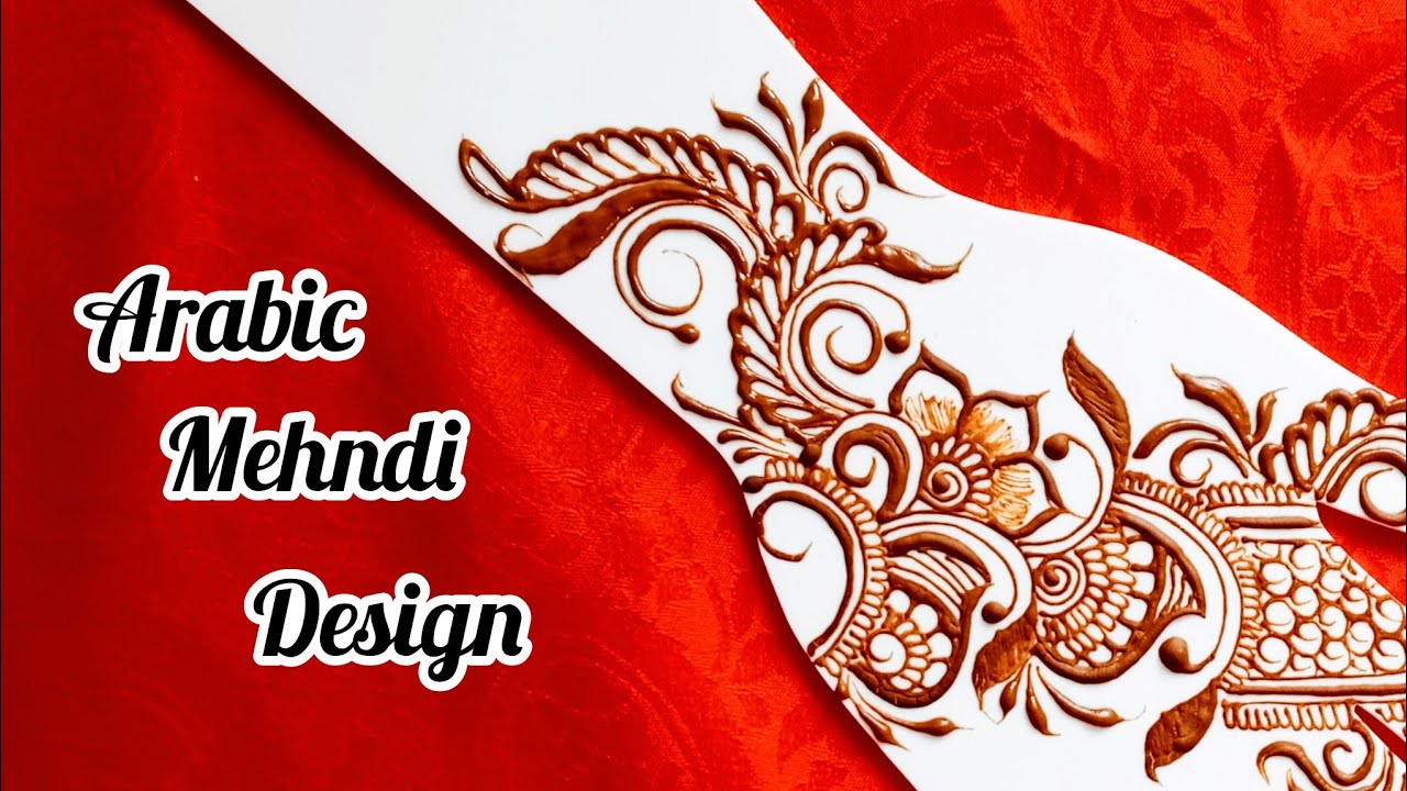latest arabic mehndi tutorial || modern arabic mehndi design || simple ...