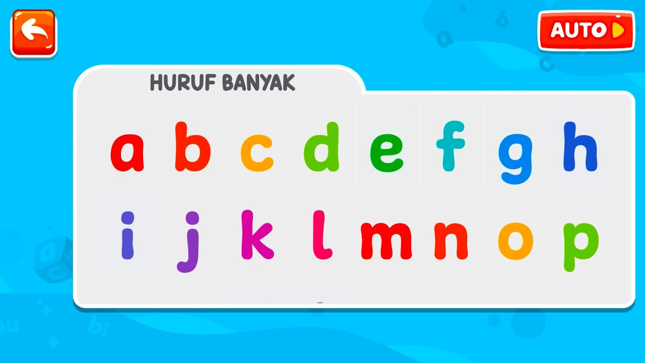 Belajar Huruf Abjad Alfabet ABCD Bahasa Indonesia 💖 Belajar Membaca ...