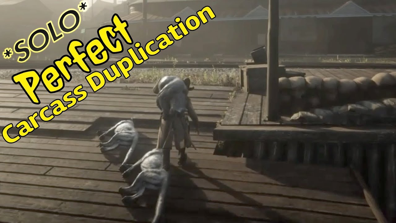 RDR2 Online *PATCHED* *SOLO* Super Easy Perfect Carcass Duplication ...