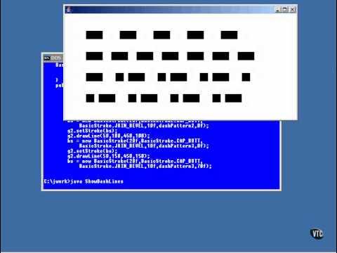 Lesson6 Dashed Lines | Java Graphics Tutorial - YouTube