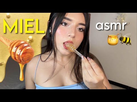 COMIENDO MIEL asmr | PASA ALGO INESPERADO🍯💗
