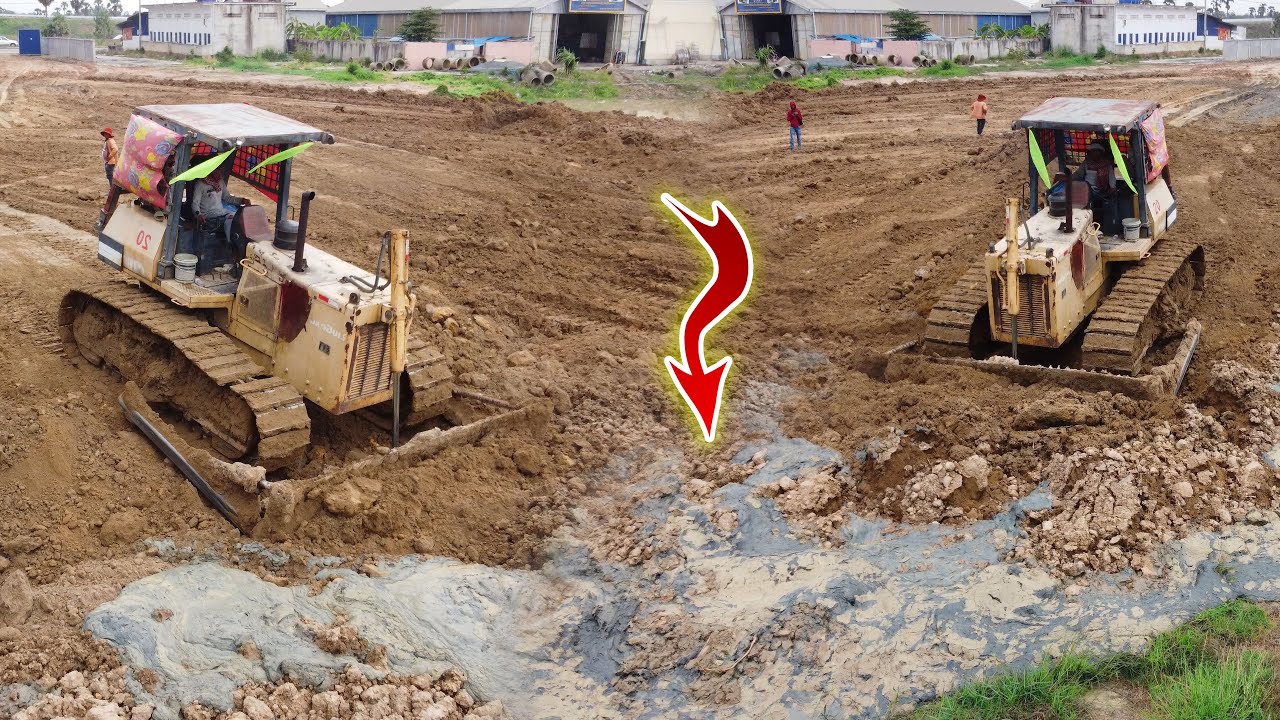 Ep 14 Wonderful Action Filling up land Process By Dump truck with ...