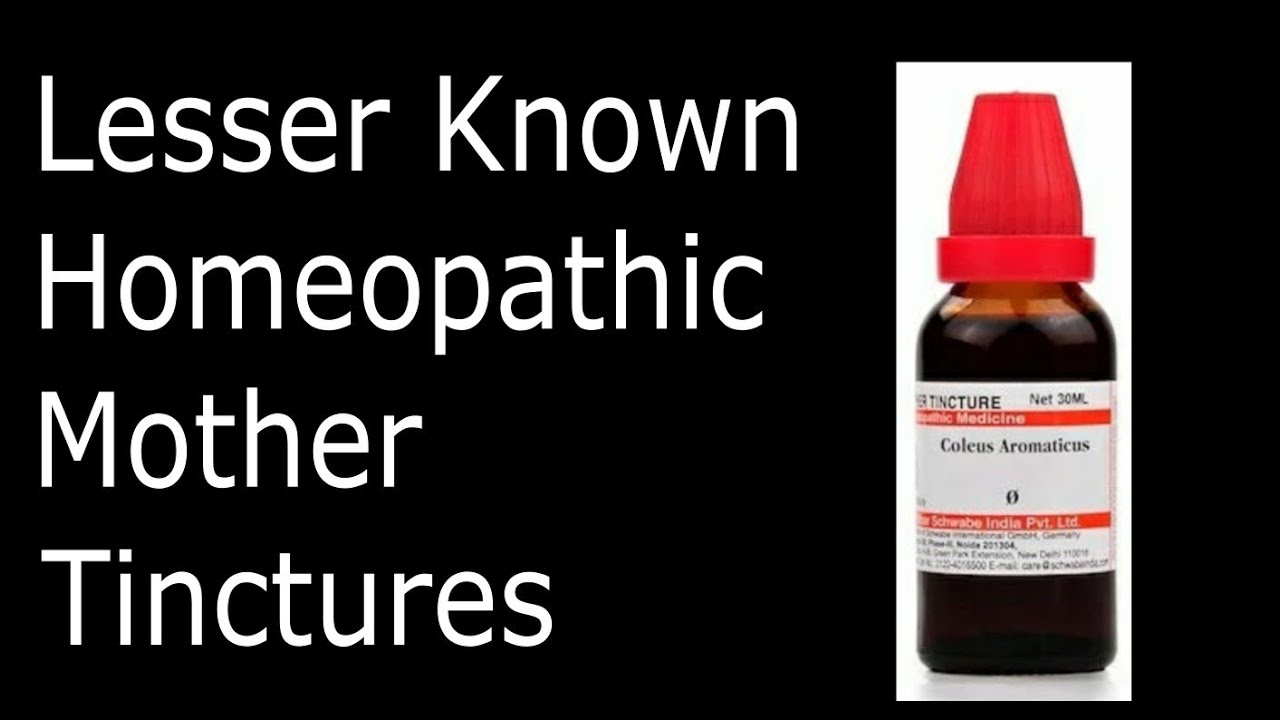 Top 7 but lesser known important mother tincture in homeopathy - YouTube