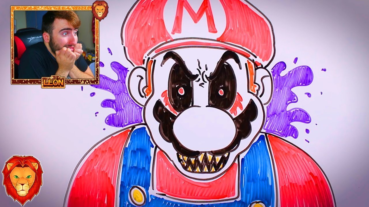 LA HISTORIA DE MARIO.EXE *MUCHO MIEDO* 😱😰 | VIDEOREACCION DRAW MY LIFE ...