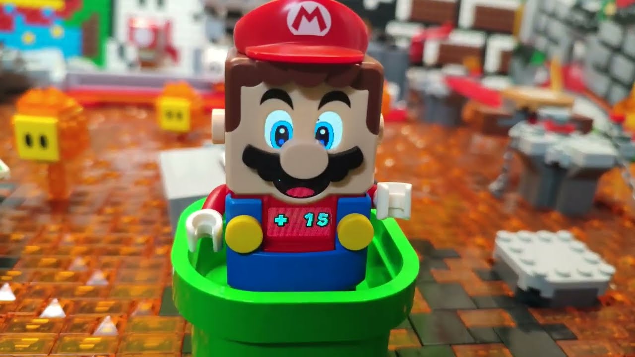 LEGO Super Mario Bigget Lava Level Mario with new Action Brick ...