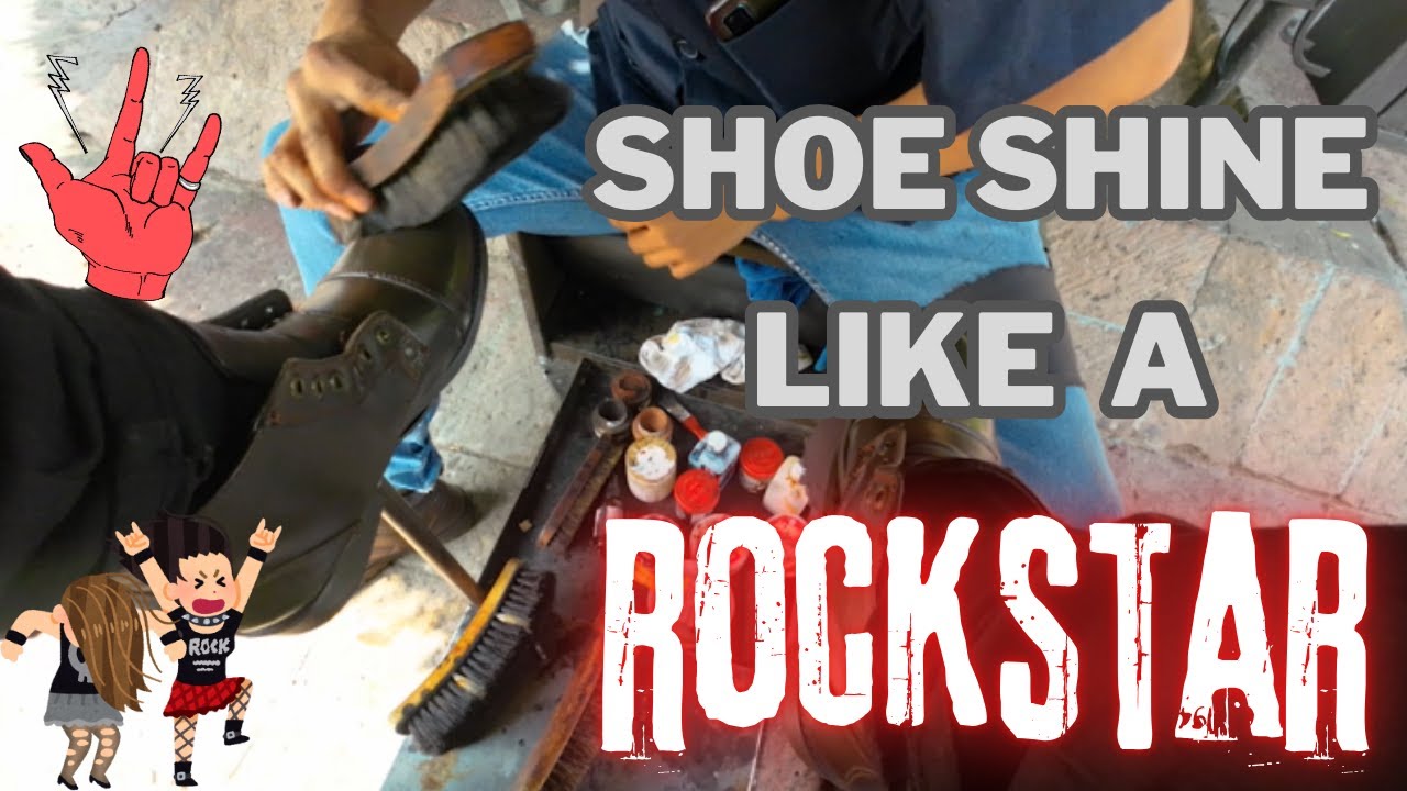 Rockstar boots receive first asmr shoe shine therapy 🥾🤘 #asmr # ...