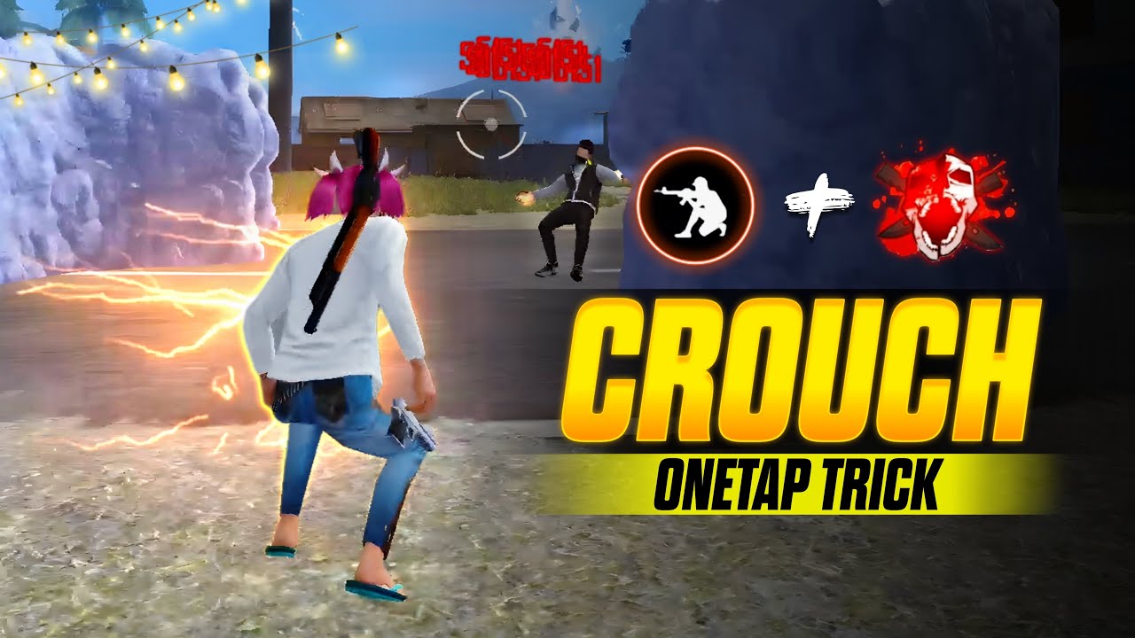 “Free Fire Crouch Headshot Trick – 100% Accuracy in 2025!” In telugu 🔥🔱 ...