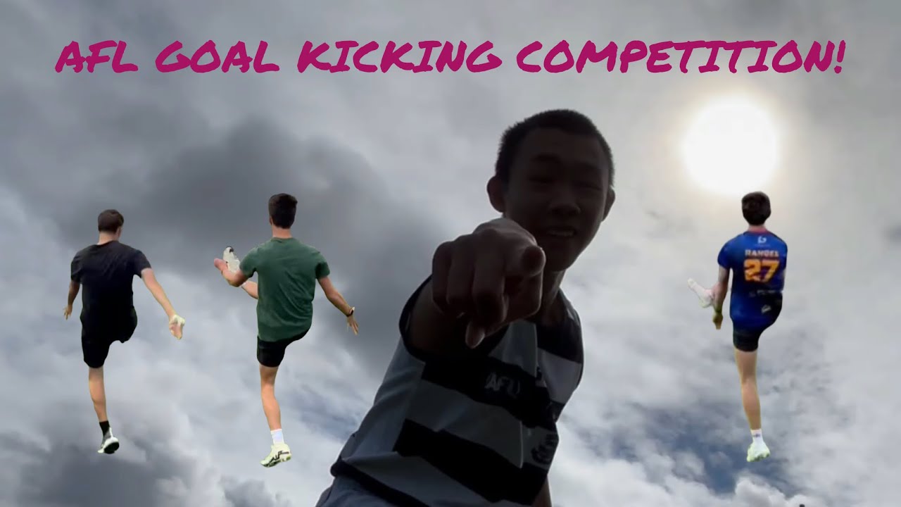 AFL GOAL KICKING COMPETITION!!! - YouTube