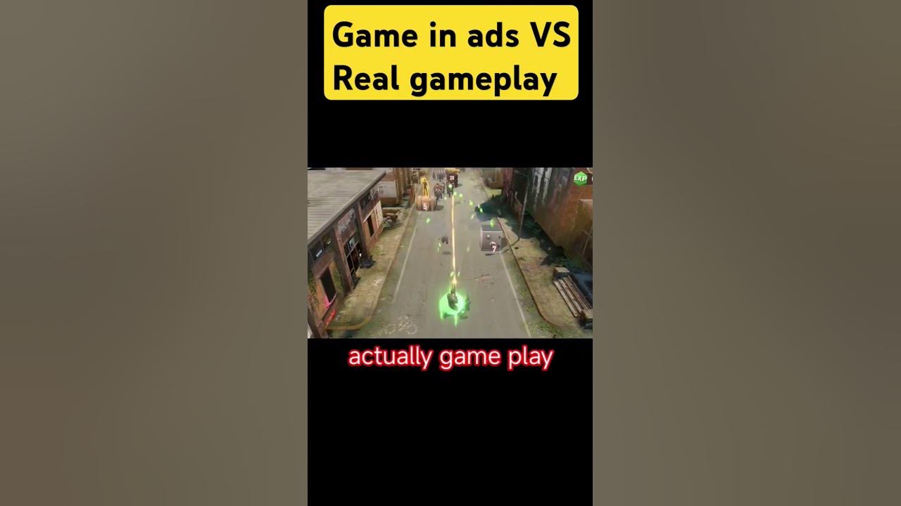 Gameplay in ads vs real gameplay - YouTube