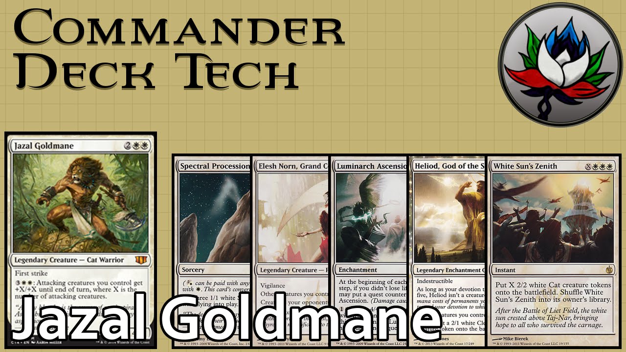 Jazal Goldmane Mono White Tokens EDH/Commander Deck Tech – MTG! - YouTube