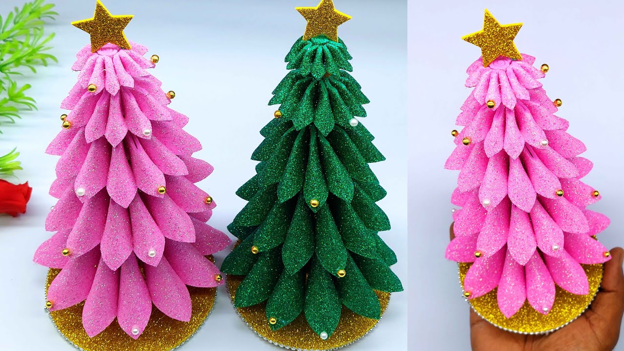 Low Budget Christmas Tree - Christmas Tree Making at Home - How to Make ...