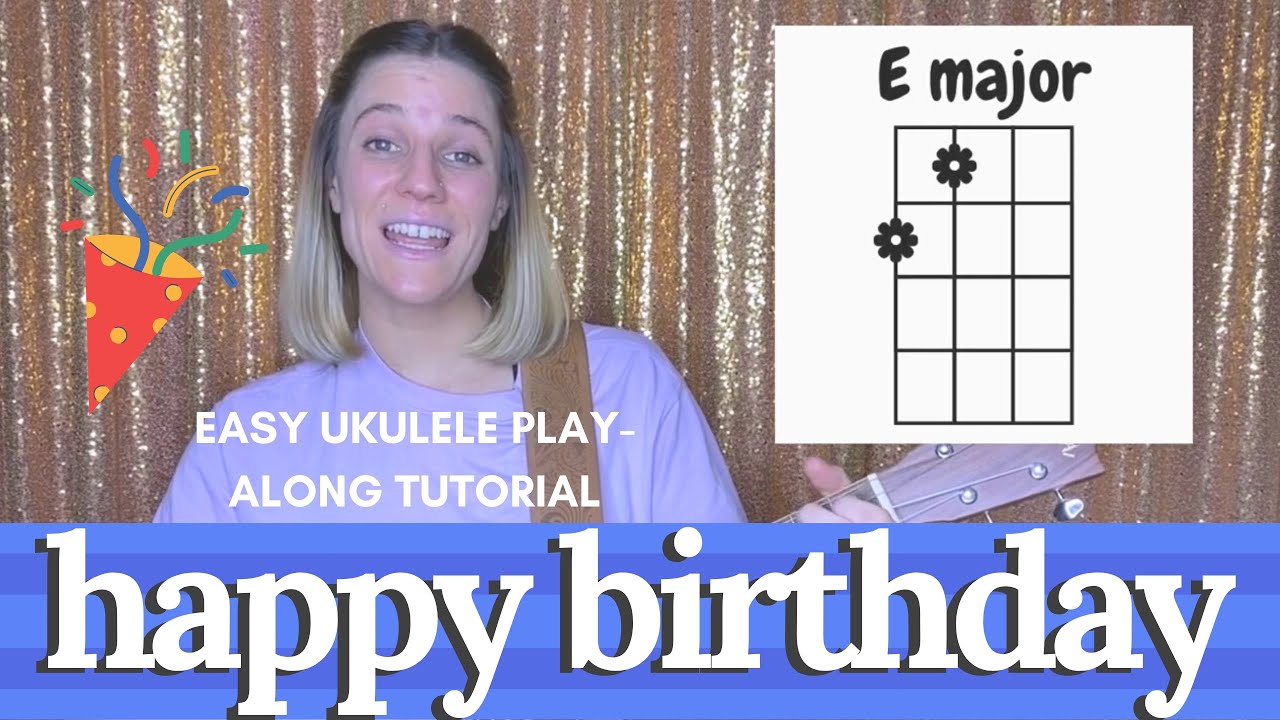 Happy Birthday Ukulele Tutorial Easy Baritone Concert Youtube