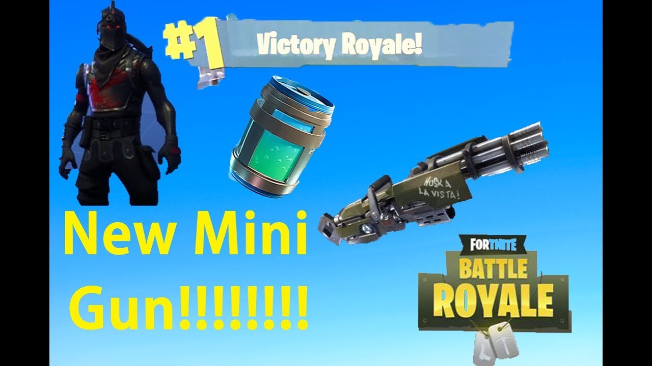 Fortnite battle royal!!!! new chug jug and mini gun!!! - YouTube