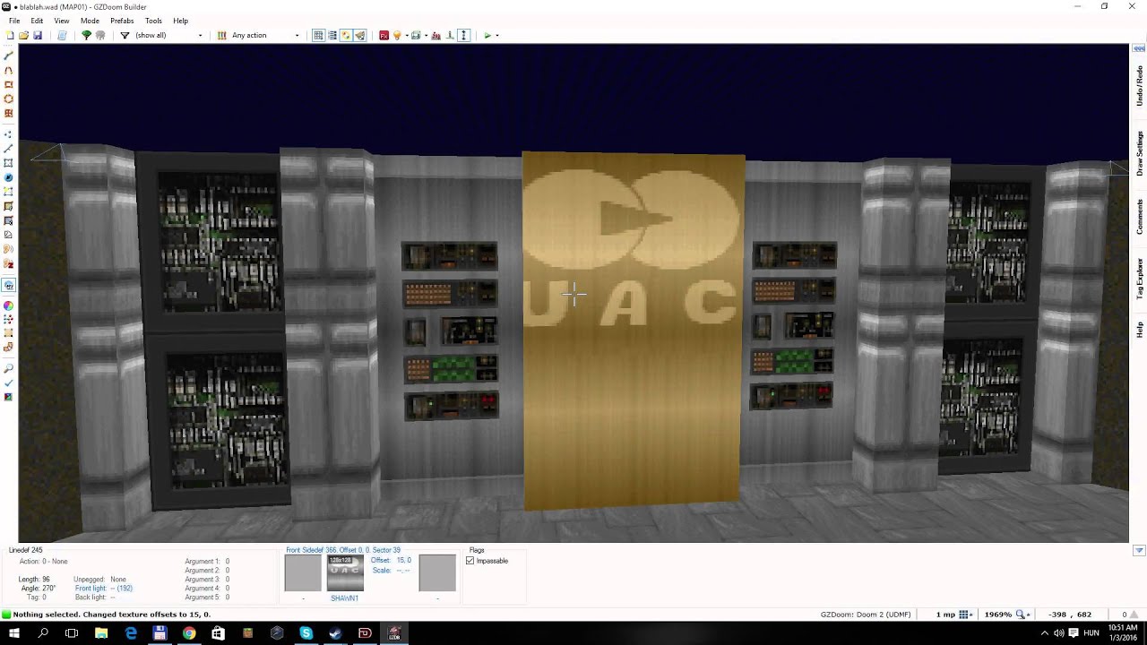 GZDoom Builder - Time Lapse | UAC Base-Thingy - YouTube